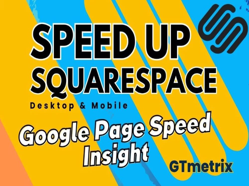 Squarespace speed optimization for pagespeed | Upwork
