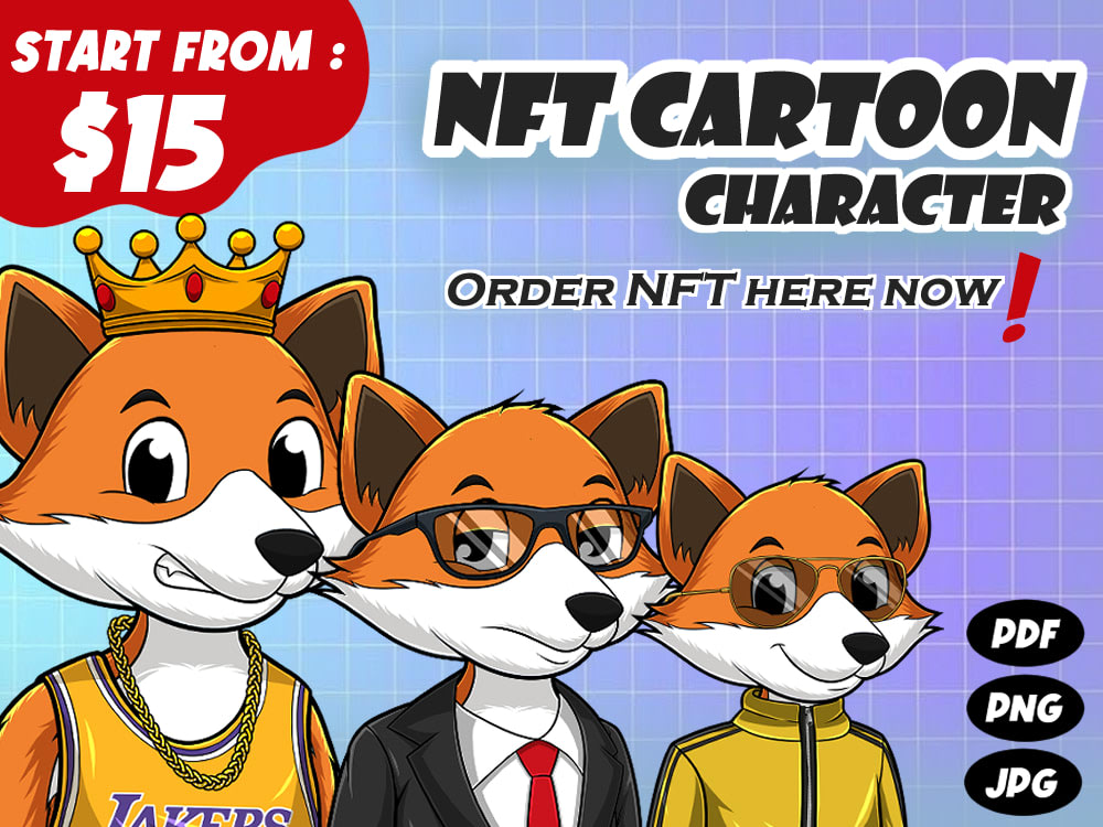 Custom cartoon character for your nft collection | Upwork