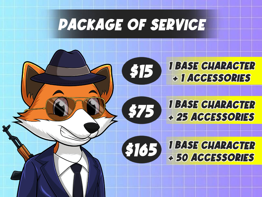 Custom cartoon character for your nft collection | Upwork