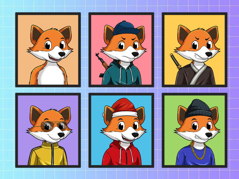 Custom cartoon character for your nft collection | Upwork