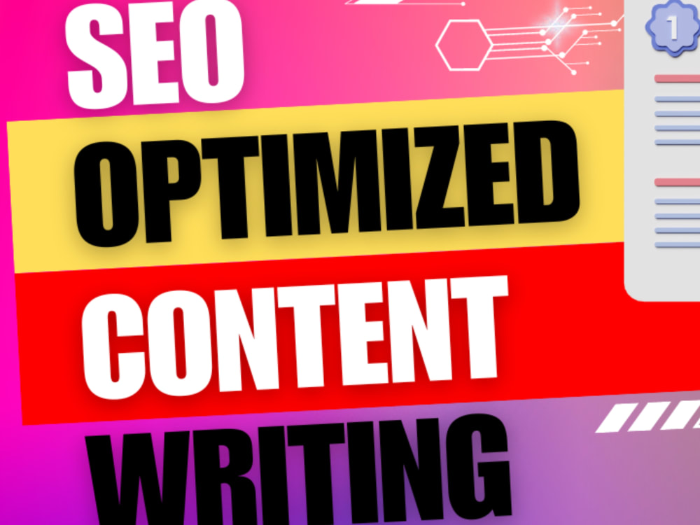 A fully Seo Optimized Content For Your Website And Blog | Upwork