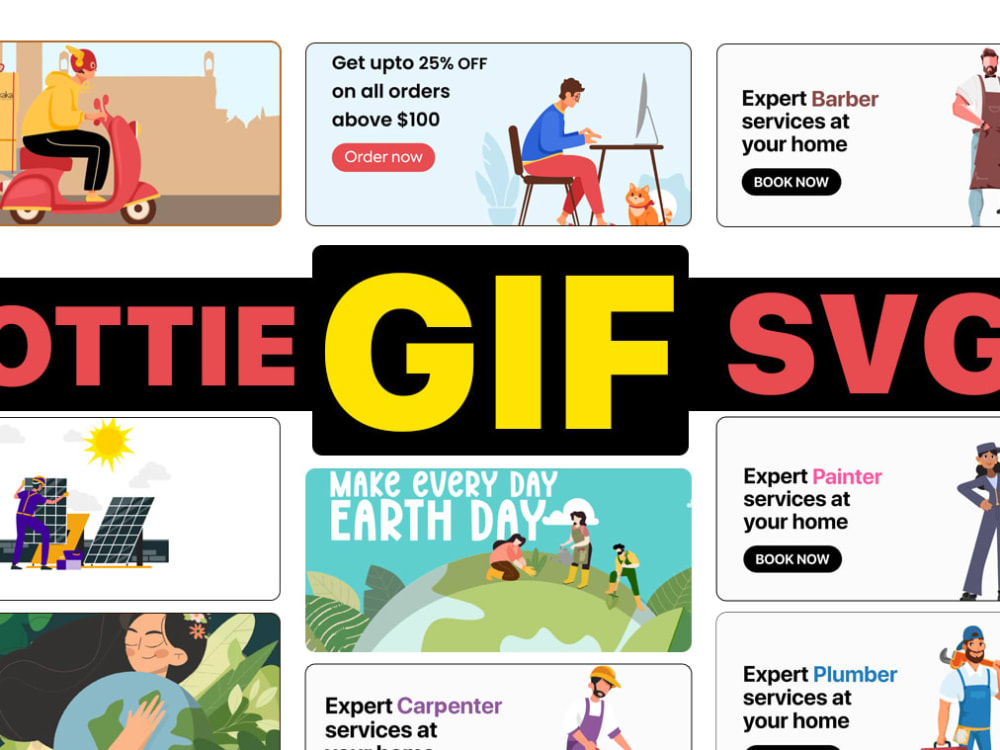 An amazing Lottie & SVG animation for your mobile app and website | Upwork