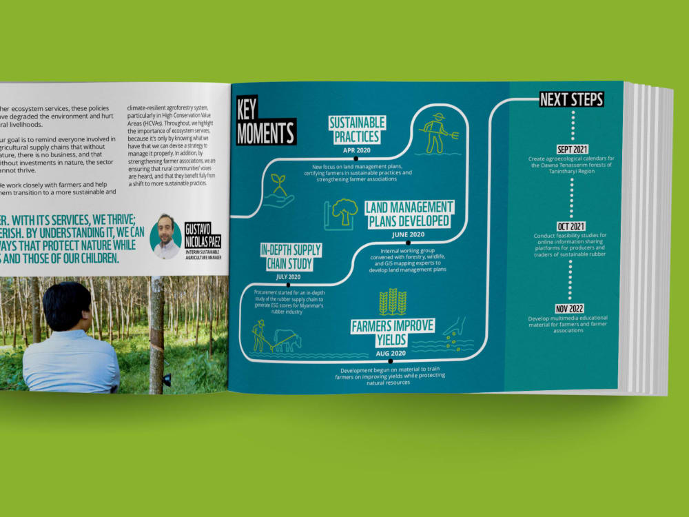 An engaging and unique custom report layout design with infographics ...