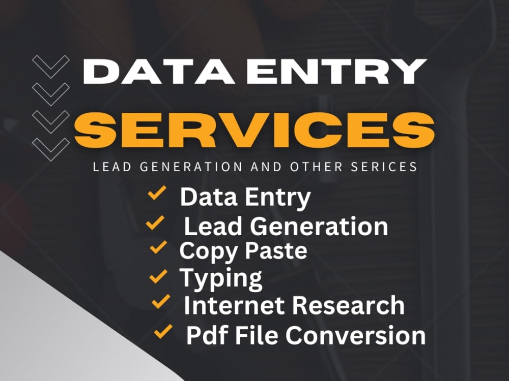 Data entry lead generation Service | Upwork