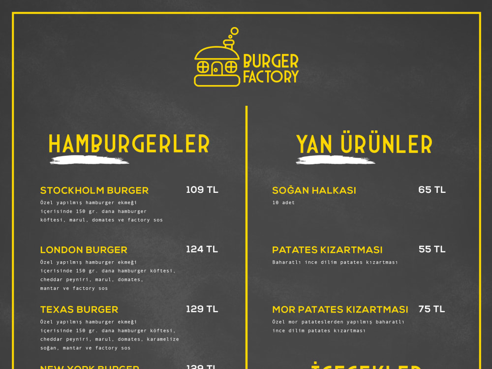 An eye-catching menu for your cafe or restaurant | Upwork