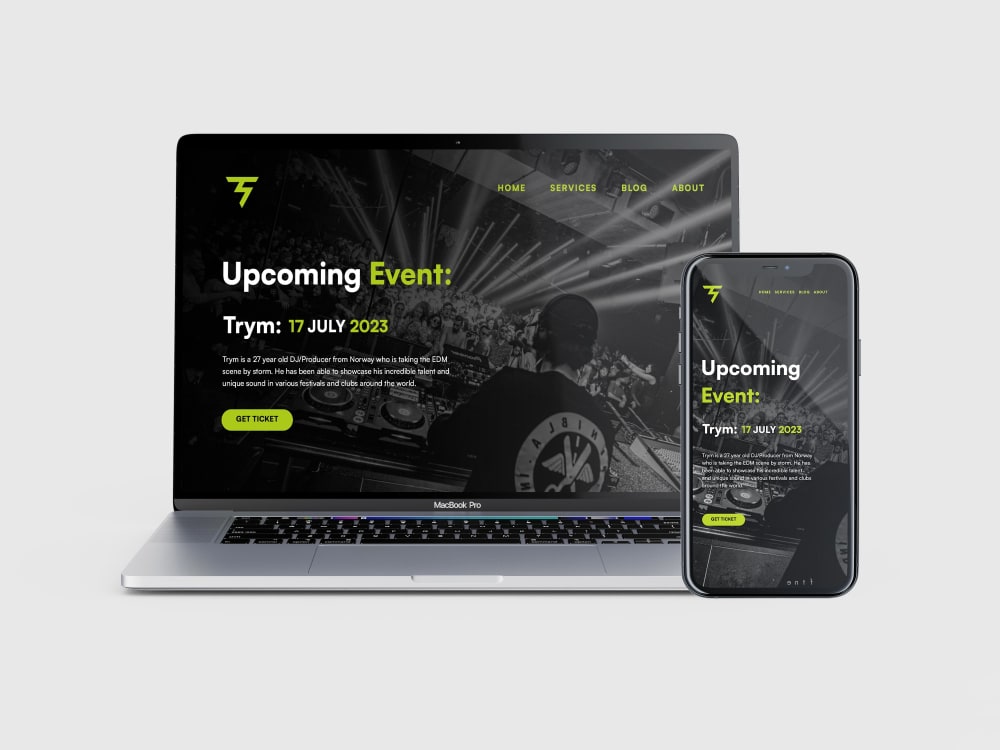 An interactive modern landing page | Upwork