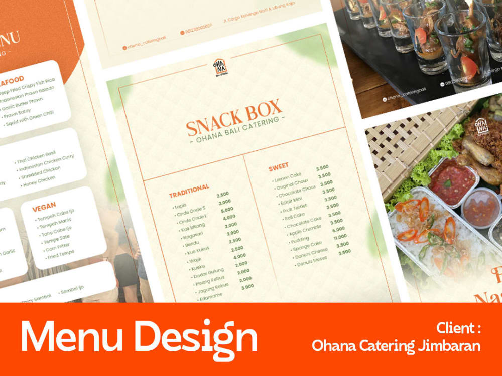 A professional, attractive and unique menu design | Upwork