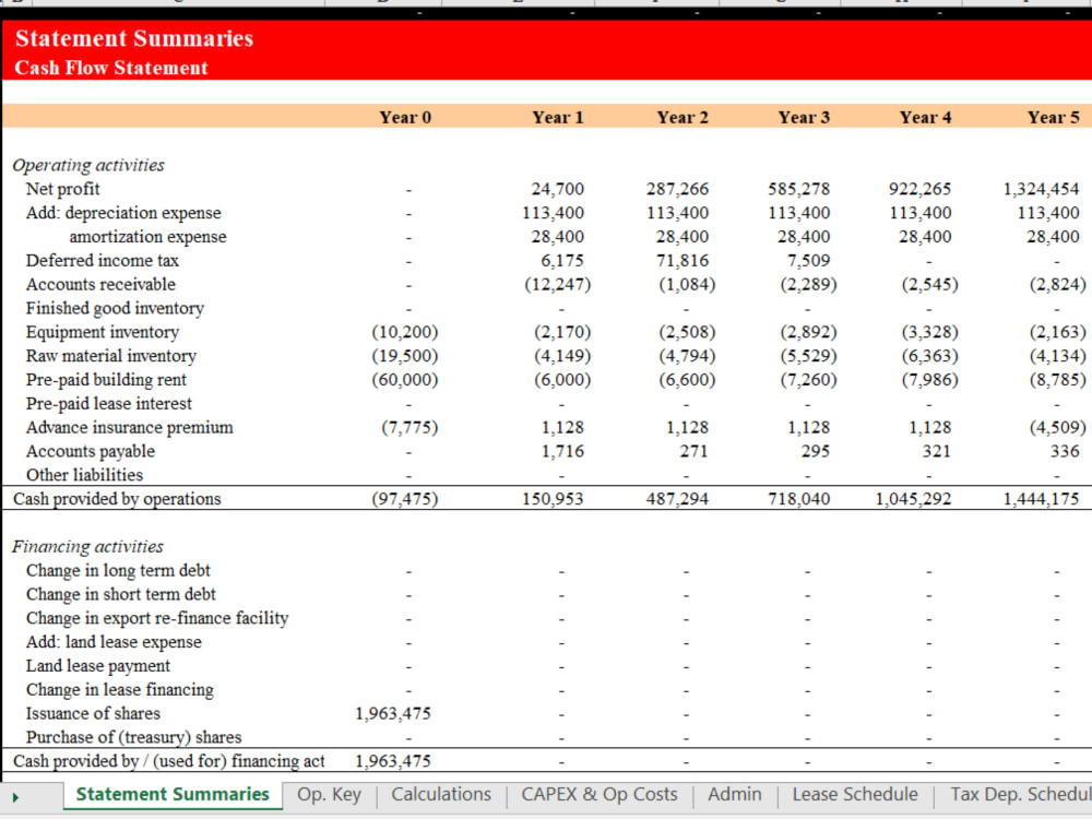 A tailor-made Financial model/Financial Plan | Upwork