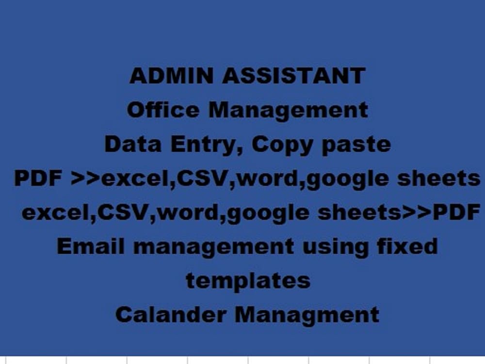 Admin Assistant for one hour | Upwork