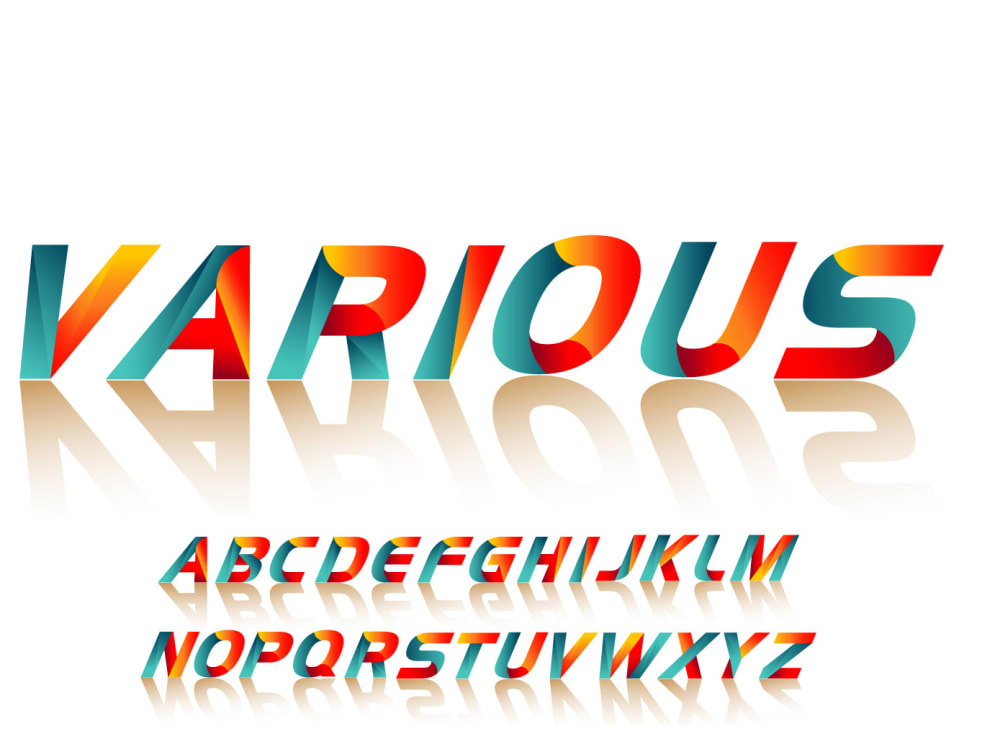 Alphabet design, and many letter types | Upwork