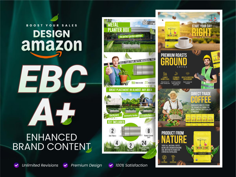 Attractive Amazon Enhanced Brand Content (EBC) a plus and Listing ...