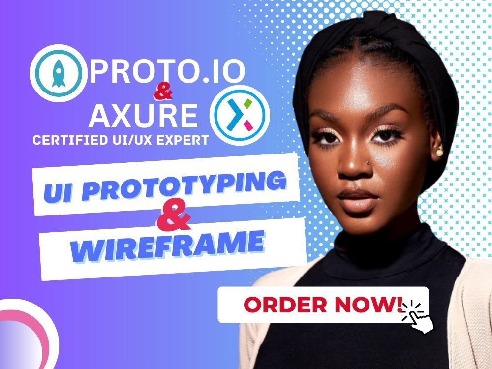 An Aesthetic UI/UX Design on Figma, Proto.io, Axure, sketch, Adobe xd | Upwork