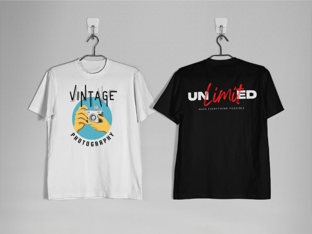 Custom Typographic T-Shirt, Graphic T-Shirt Design for merch or brand ...