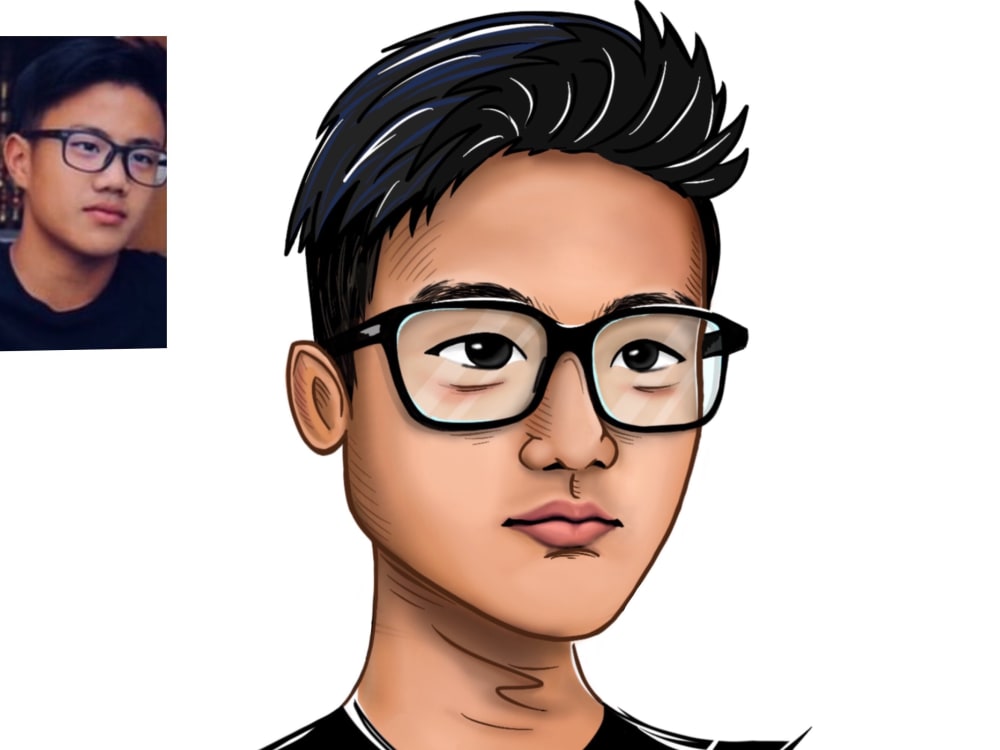 A Unique Cute Cartoon Caricature Portrait Illustration | Upwork