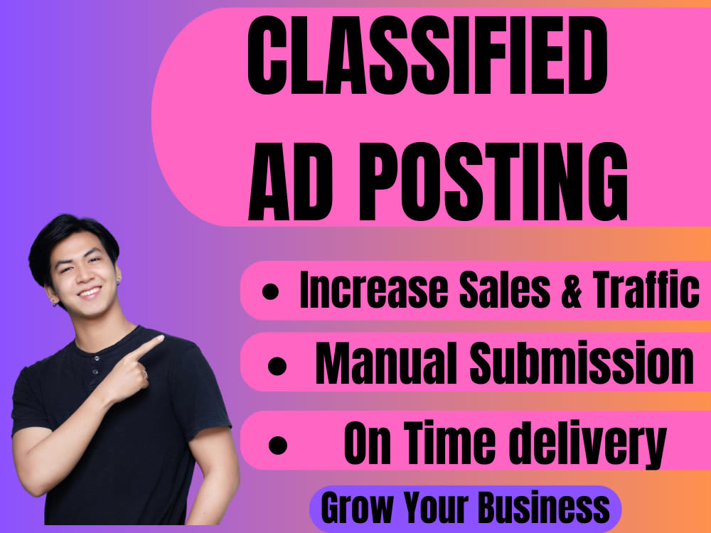 Classified ad posting in top site worldwide manually | Upwork