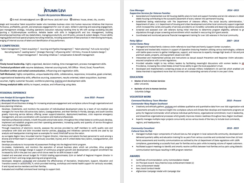 ATS resume, CV, coverletter and LinkedIn profile | Upwork