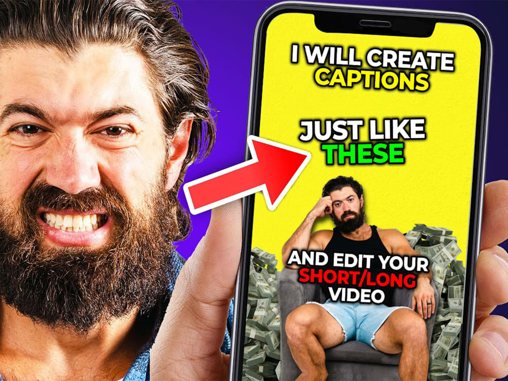 Alex Hormozi Style Caption Added To Your Reels Shorts Tiktok Etc