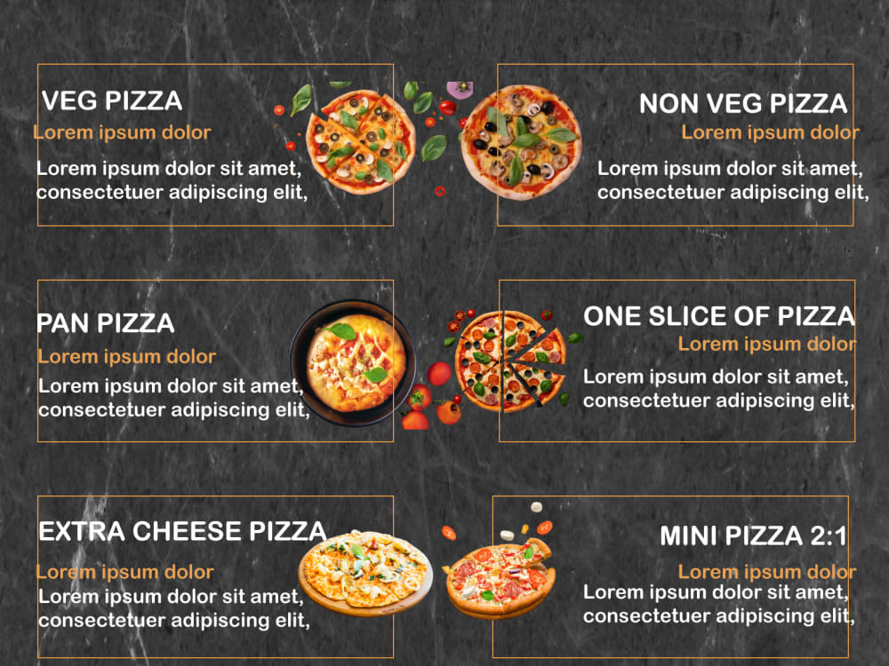 Fantastic digital menu board, animated menu, and restaurant menu. | Upwork