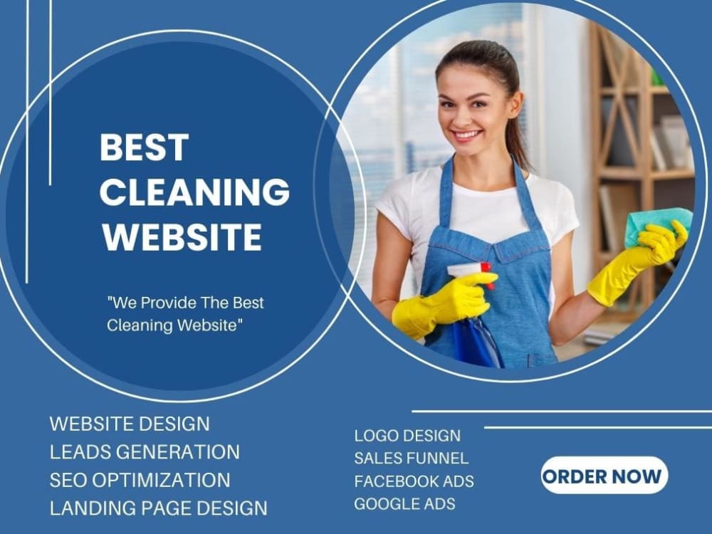 A cleaning company website, house cleaning website, office cleaning ...