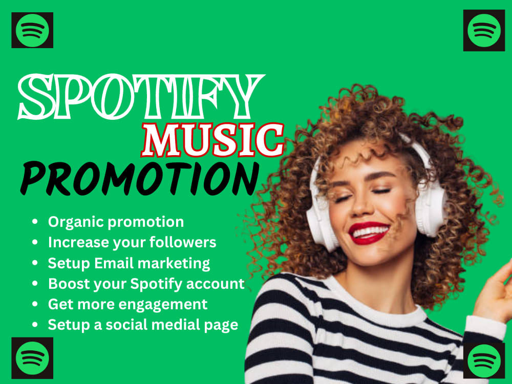 Organic spotify promotion, spotify music, spotify playlist, submit playlist | Upwork