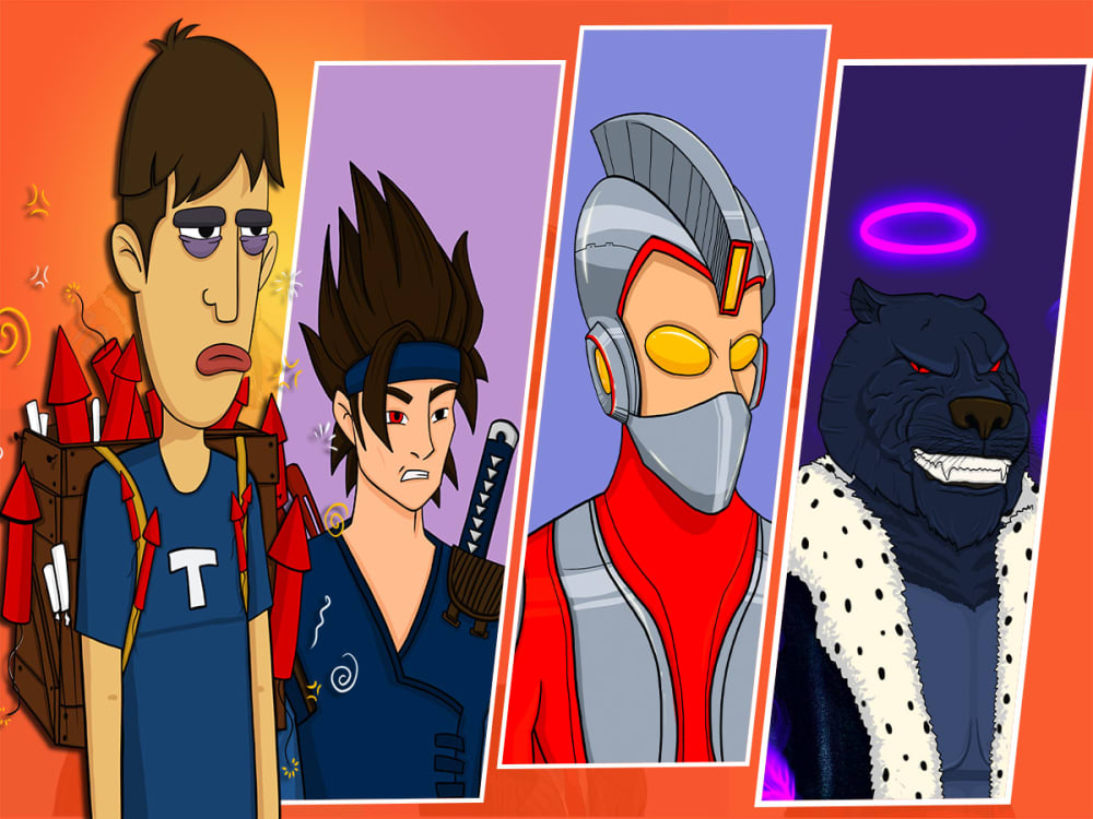 2d character NFT art by a creative NFT artist | Upwork