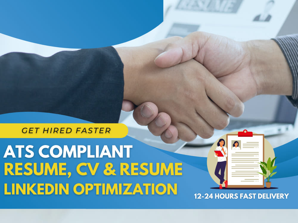 ATS Compliant Resume/CV, Cover Letter, and LinkedIn optimization | Upwork