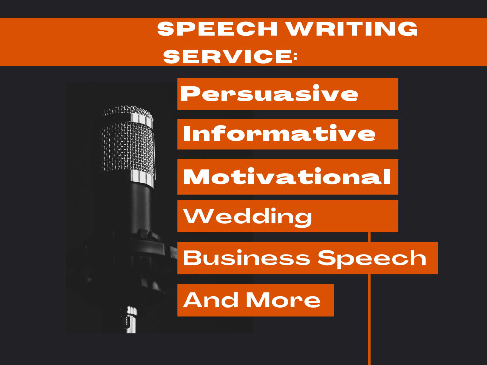 A Top-Notch informative, persuasive, or motivational speech | Upwork
