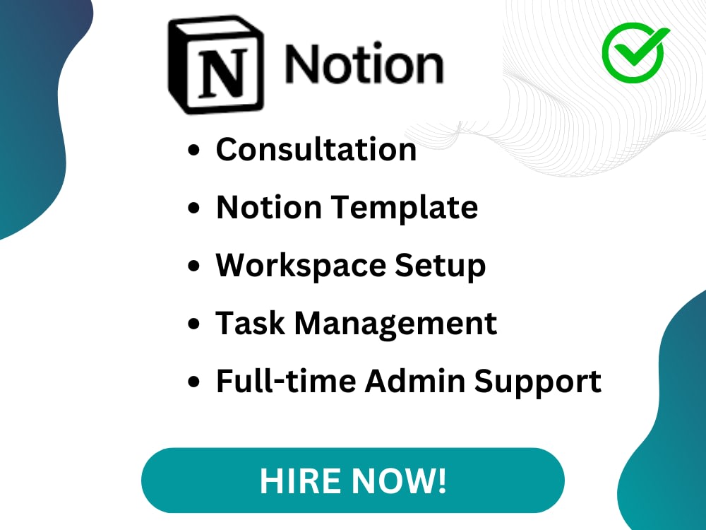 A fully customized notion template, notion workspace and full-time support | Upwork