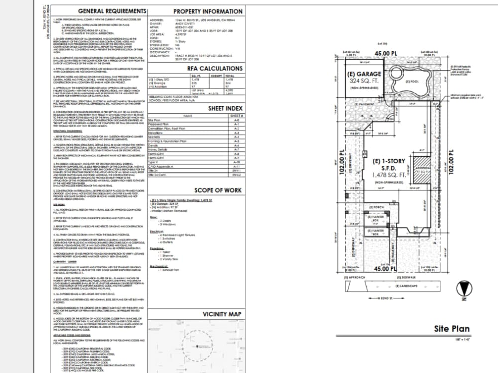 An Architectural Drawing/ Construction Drawings package in Revit. | Upwork