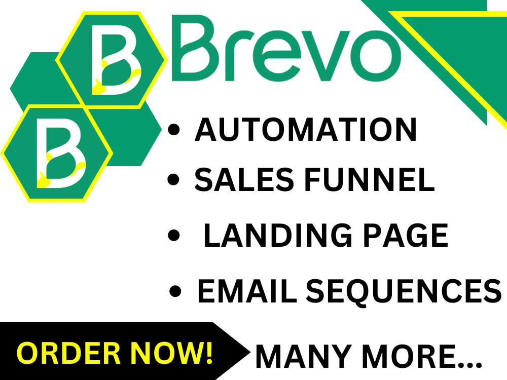 Brevo Email template, automation, Sendinblue landing page. | Upwork