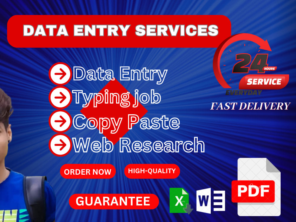 Accurate Excel Data Entry Web Research Copy Paste Typing Upwork