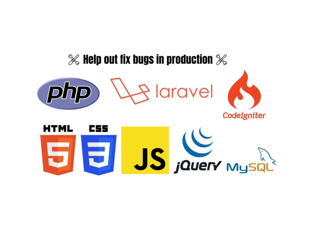 Bug Fixing Services For Php Laravel And Codeigniter Web Applications Upwork