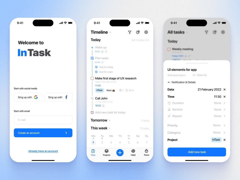 Responsive website UI/UX design, web UI or landing page UI design in ...