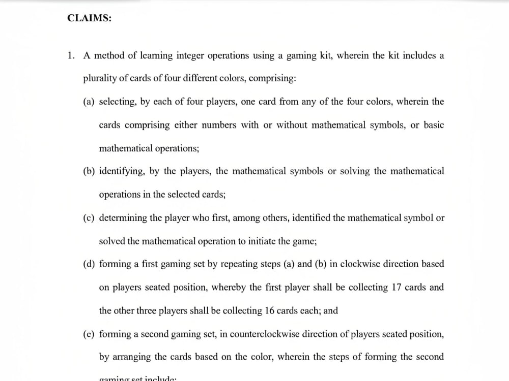 A Professional Patent Specification Draft for filing a Patent ...