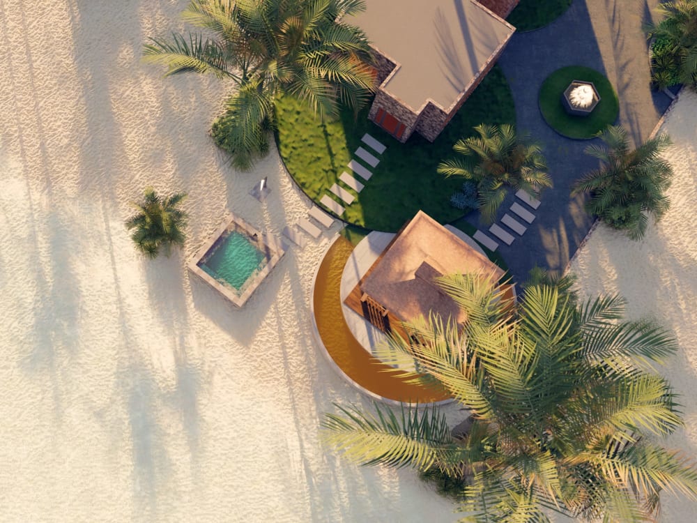 Fantastic 3D Visualization of a Beach Resort | Upwork