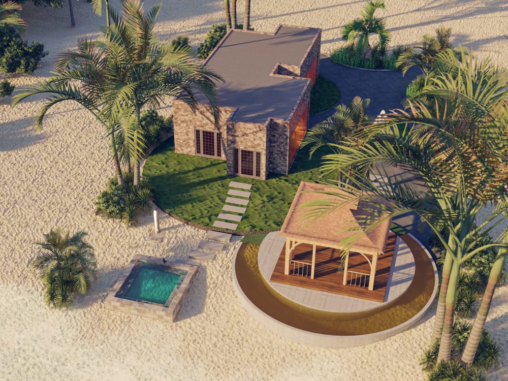 Fantastic 3D Visualization of a Beach Resort | Upwork