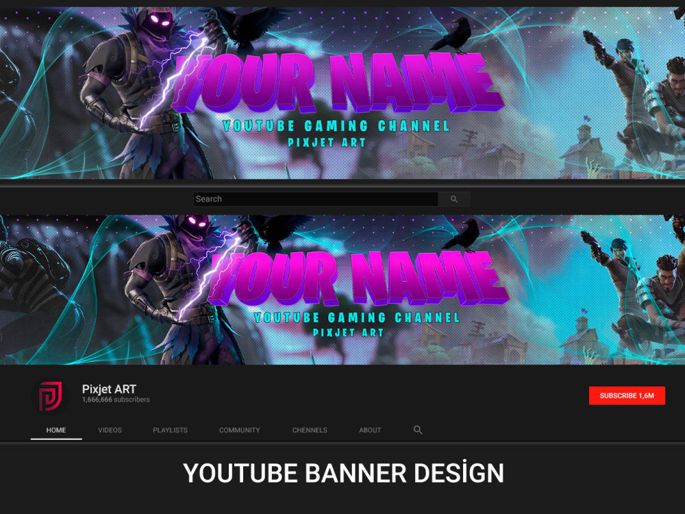 A youtube banner and logo | Upwork