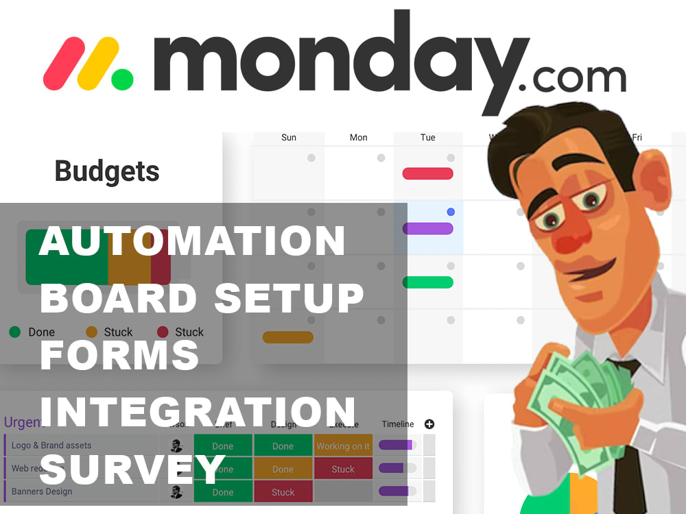 A project management Monday board automation and integration on Monday CRM | Upwork
