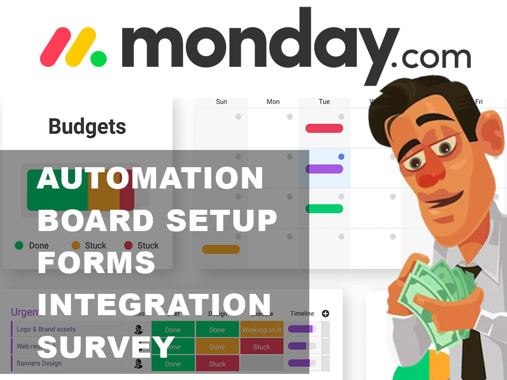 A project management Monday board automation and integration on Monday CRM | Upwork