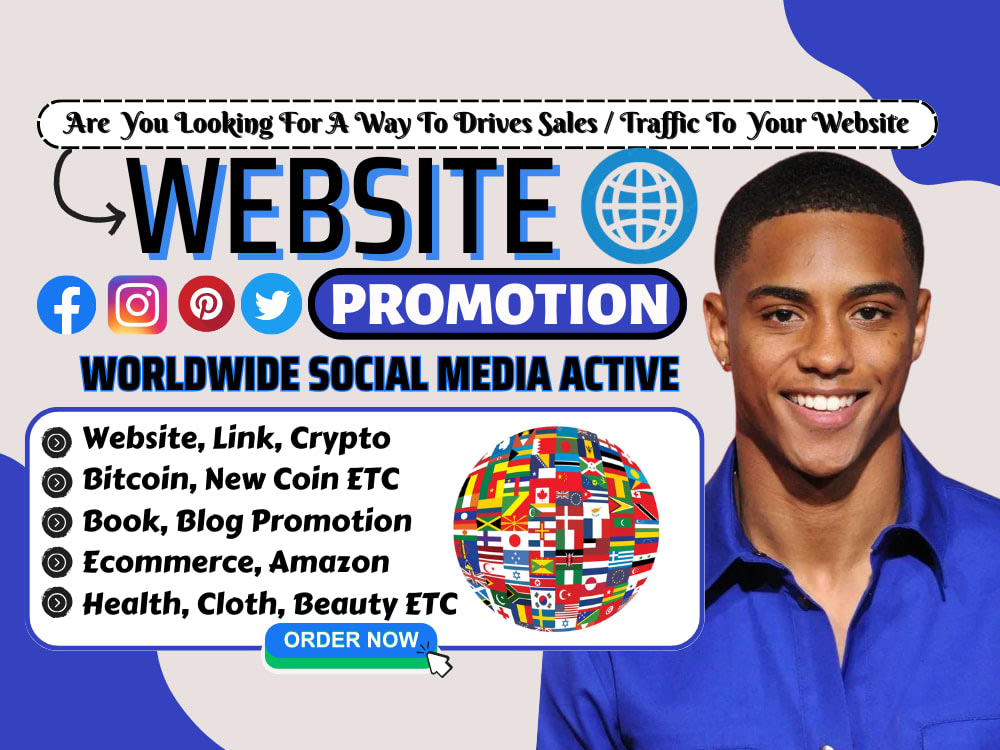 Organic website traffic sales promotion and marketing share link ...