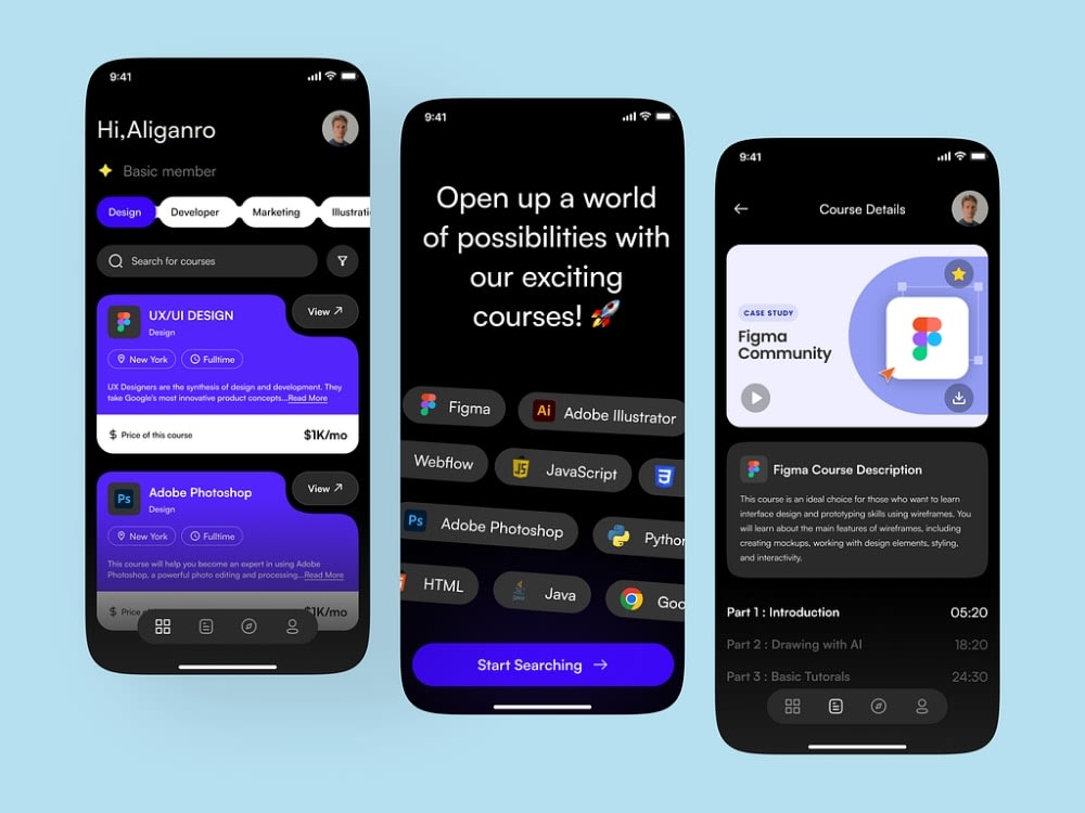 Professional Mobile App UI/UX Designer for Figma | Custom App Design | Upwork