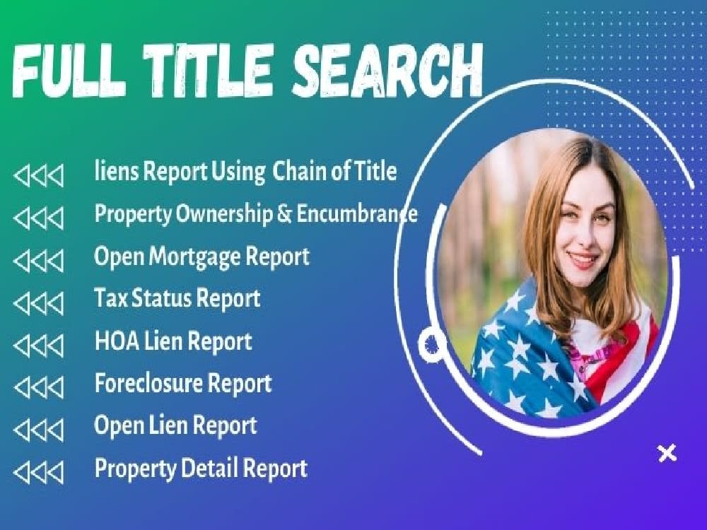 Title search, chain of title & liens report | Upwork