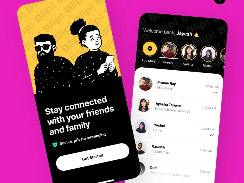 Real-time chat application for iOS & Android | Upwork
