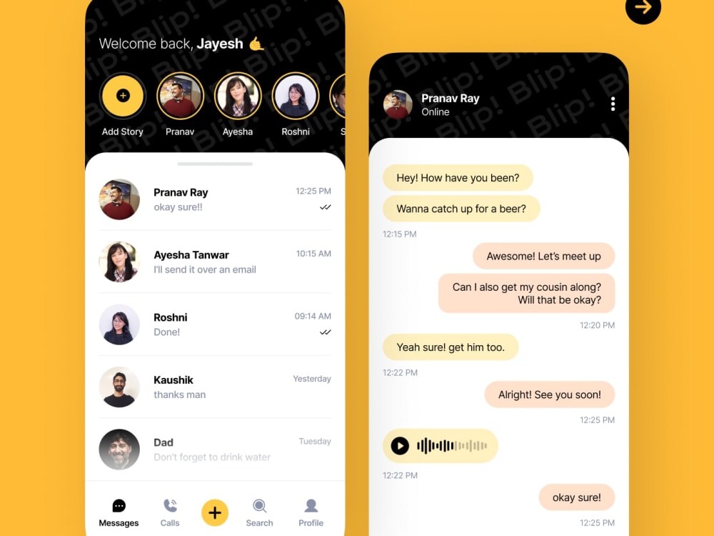 Real-time chat application for iOS & Android | Upwork