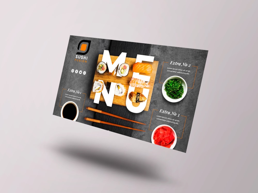 A fantastic digital screen menu design for your restaurant. | Upwork