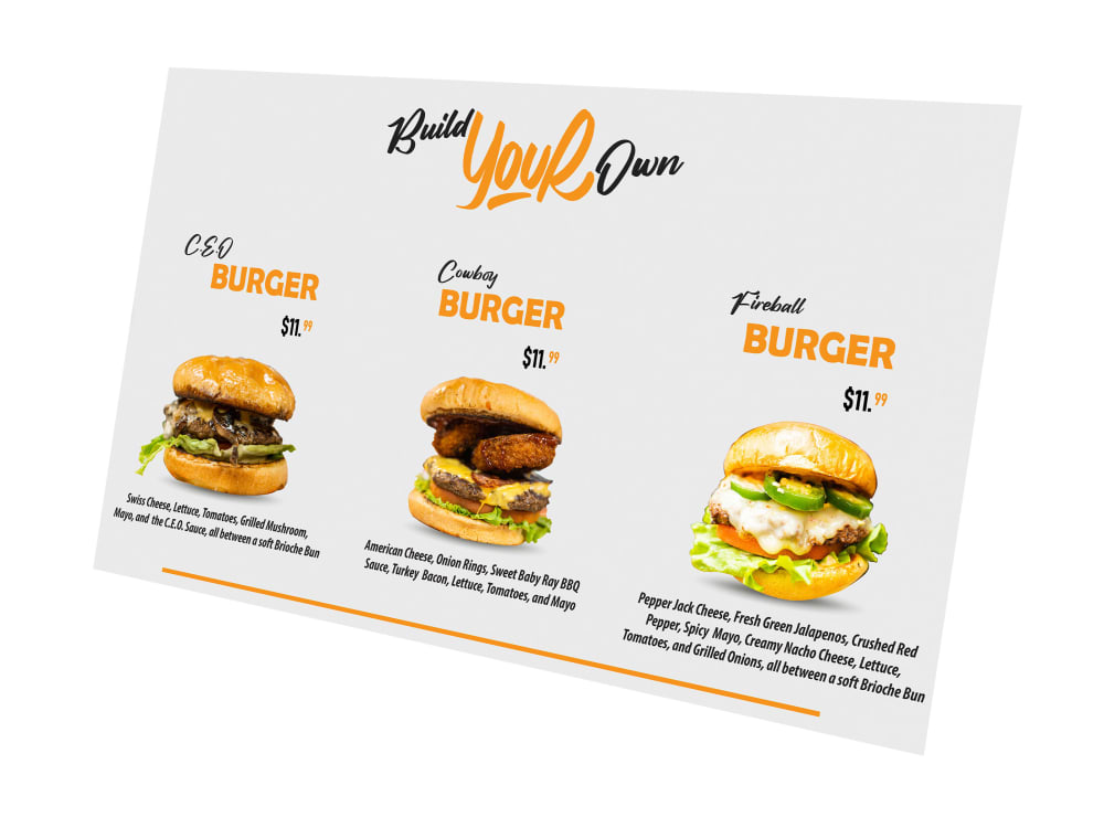 A fantastic digital screen menu design for your restaurant. | Upwork