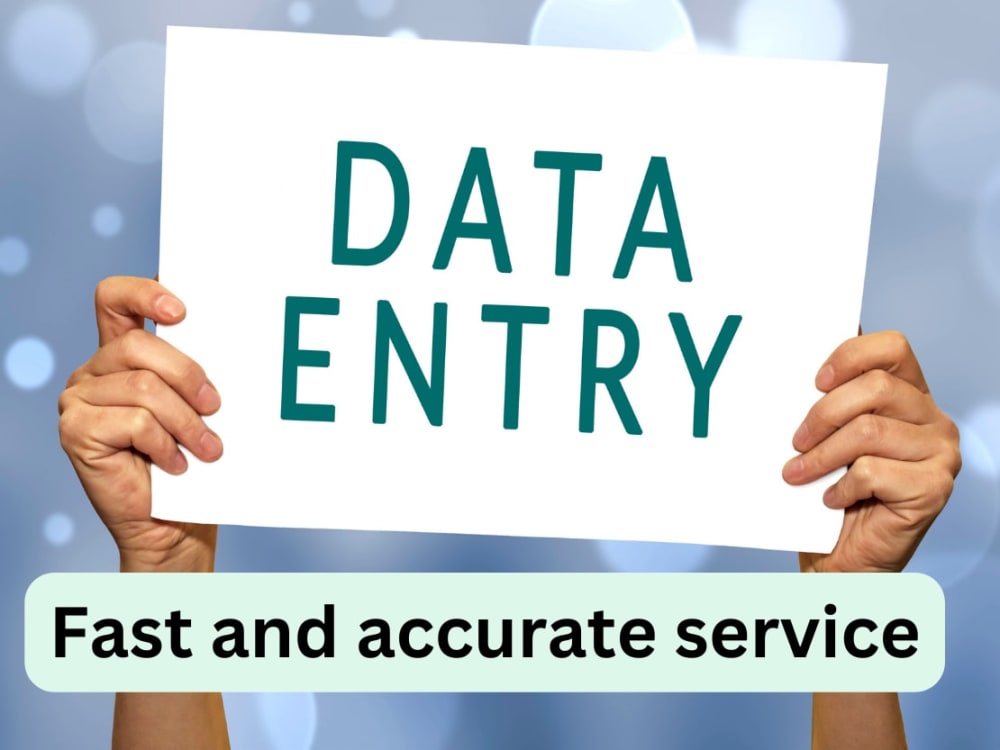 Fast and accurate Data entry services | Upwork