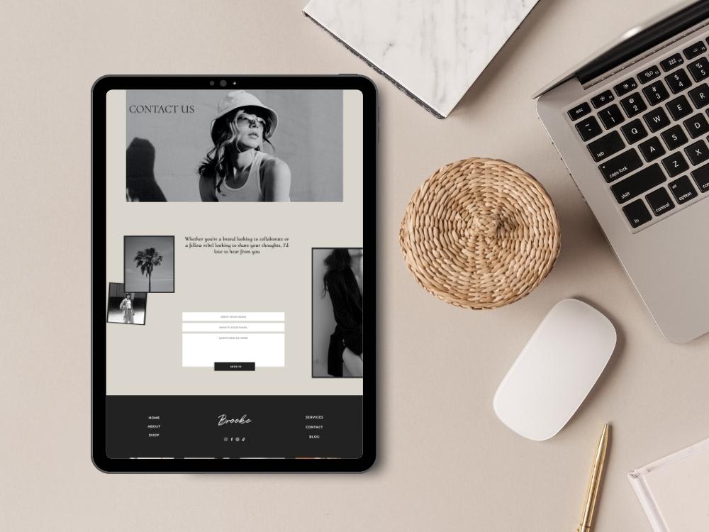 Aesthetic "One Sales Page" Showit Website Design | Upwork