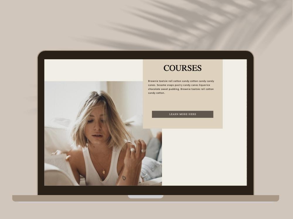 Aesthetic "One Sales Page" Showit Website Design | Upwork