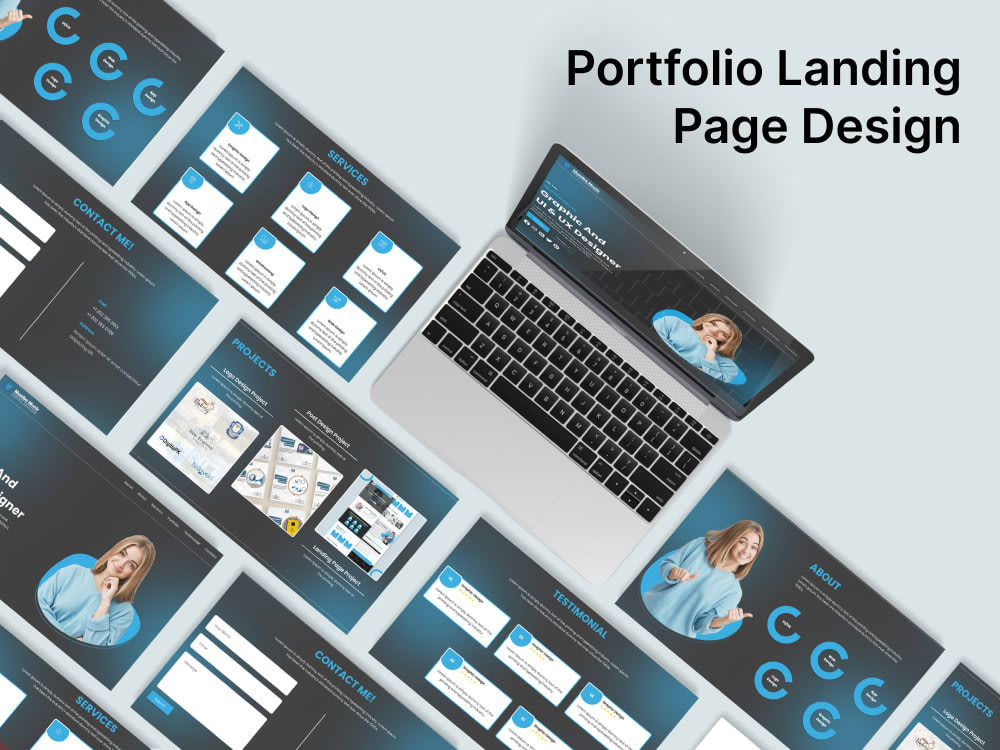 A modern, professional, and responsive figma landing page | Upwork